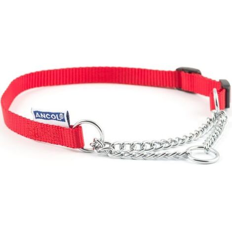 Ancol Nylon Choke Chain Red - 14 - 831862