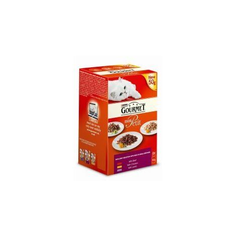 Gourmet Mon Petit Meat Beef Lamb Chicken ( 6Pk) 50g PK8 - 718794