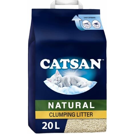 Catsan Natural Biodegradable Clumping Cat Litter 20l - 20ltr - 610466