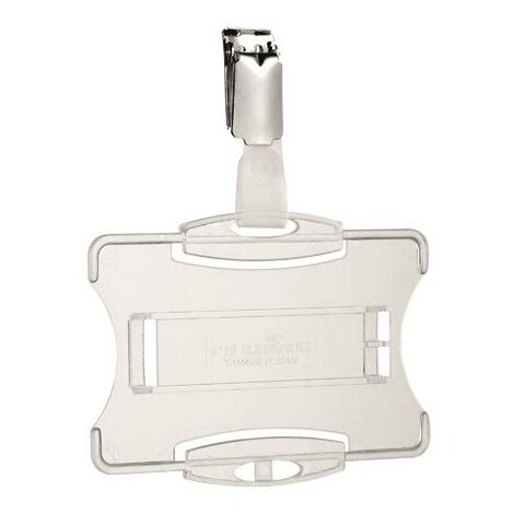 Durable Security Pass Badge Holder 54x85mm Clear, Pack 25