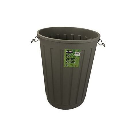 Addis Grey Dustbin Base Round 90Ltr - AG97662