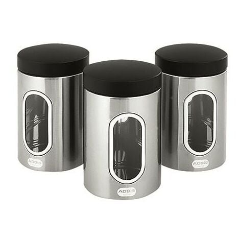 Cpd Kitchen Canister Set 3 S/Steel - CPD50478