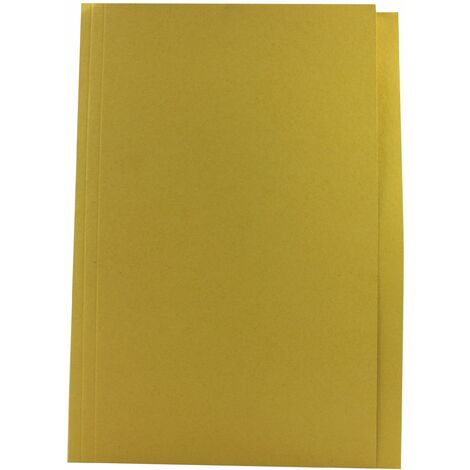 Guildhall Square Cut Folder Manilla Foolscap 250gsm Yellow (Pack 100)