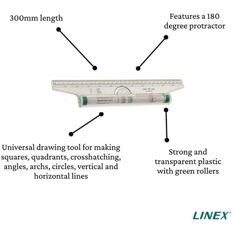 Linex Rolling Ruler 300mm - LX24410