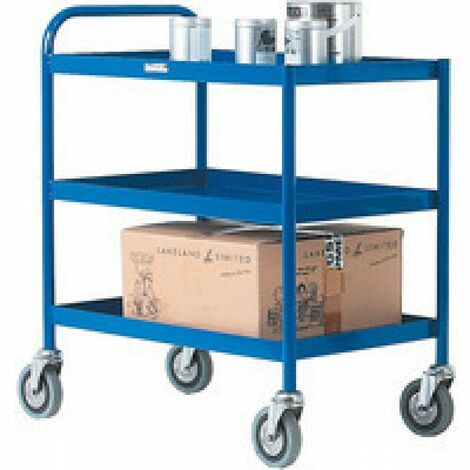 3 Shelf General Trolley Blue 331493 - SBY14129