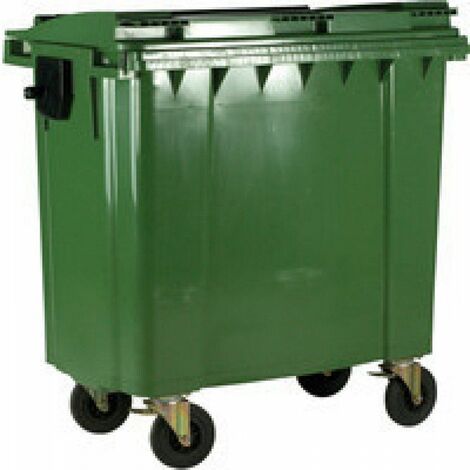1100L Grn Wheeled Bin / Lid 377395 - SBY22000