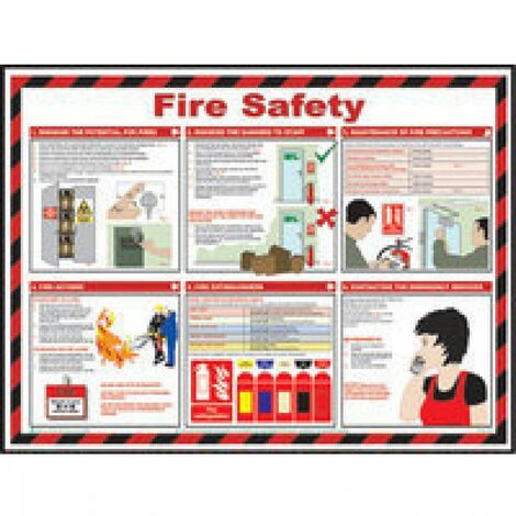 Signslab 420X590 Fire Safety Poster - SR11123