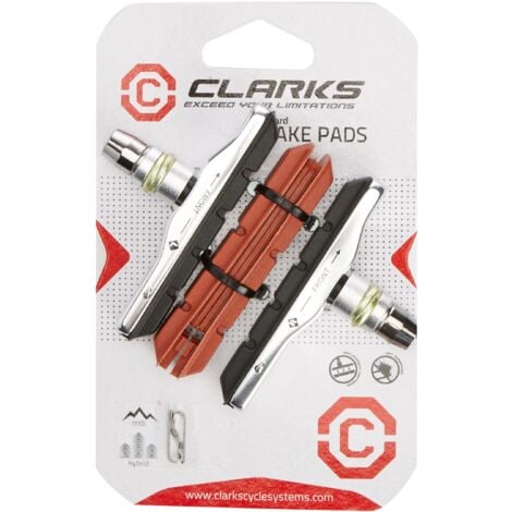 CLARKS MTB/HYBRID V-BRAKE PADS XTR UPGRADE THREADED TYPE + EXTRA PADS ...