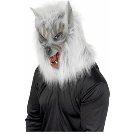 Wolf Mask Grey Overhead Latex [25564]