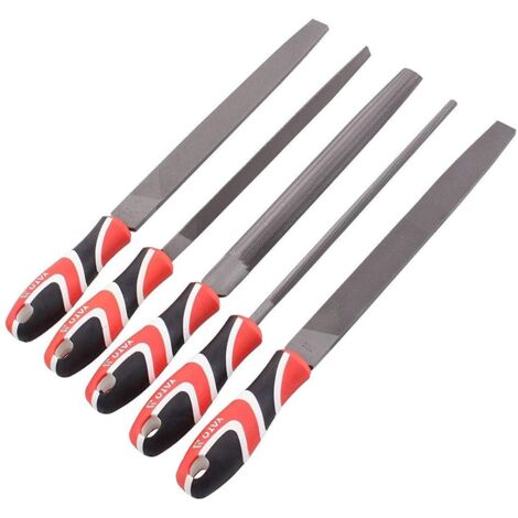 Stahlfeile Metallfeile Feile Metall Werkzeugfeile Werkstattfeile 5 Stk ...