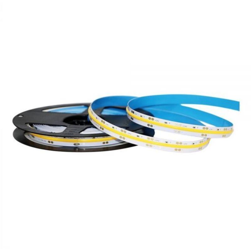V-TAC Strip LED COB-280 10W/m 5m 24V 950LM/m 3000K IP20 8mm - 212652 ...