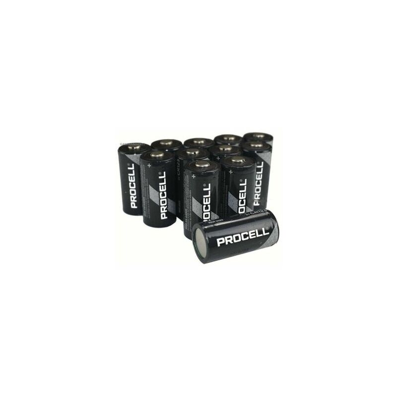Duracell Procell Box 10pz Batteria CR123A 3V litio CR123 DL123A 5018LC ...
