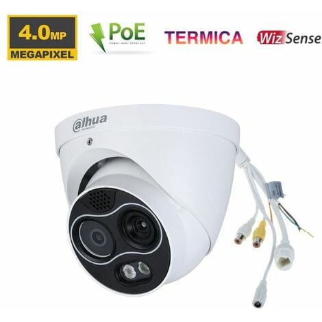Dahua Dome telecamera Termica IP 4MP - TPC-DF1241P-D3F4 (3,5-4mm) S