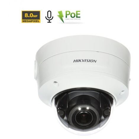 Hikvision telecamera Dome IP antivandalo 8Mp Motorizzata 2.8 - 12 mm - DS-2CD2786G2-IZS F