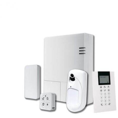 Risco Kit LightSYS Air Centrale 4G Pir cam + Tastiera Panda radio ...