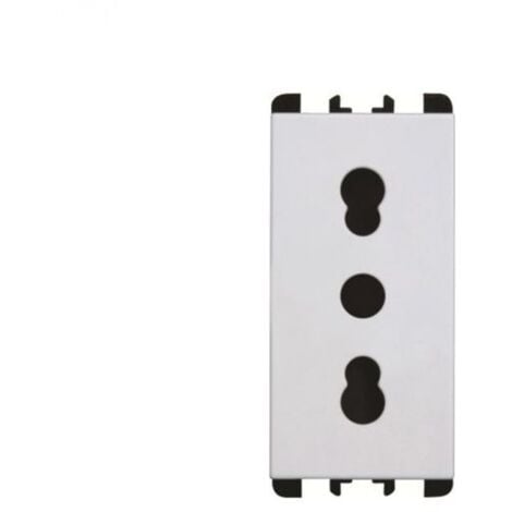 Urmet Simon Nea Presa bipasso P11-P17 1 modulo 2P+T 16A-250V bianco - 10303.B