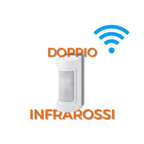 Optex sensore esterno wireless doppio PIR 12m 90° - VXS-RAM (W)