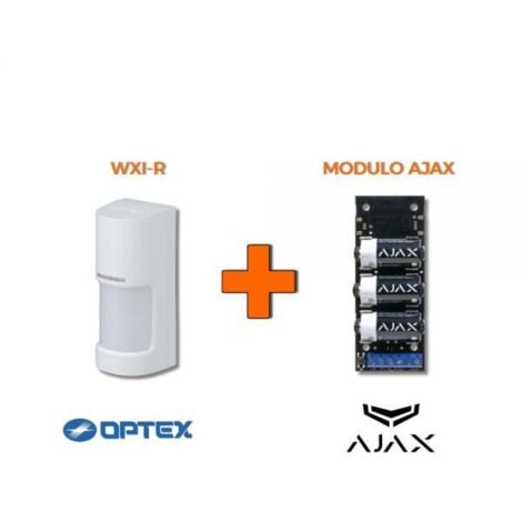Ajax Optex sensore infrarosso esterno allarme 180 gradi WXI-R + Modulo ...