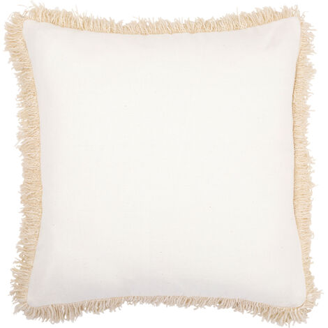Coussin de style boho Bali - Housse et Rembourrage inclus - Anja Crème