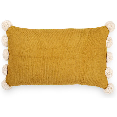 Coussin de style boho Bali - Housse et Rembourrage inclus - Effie Marron
