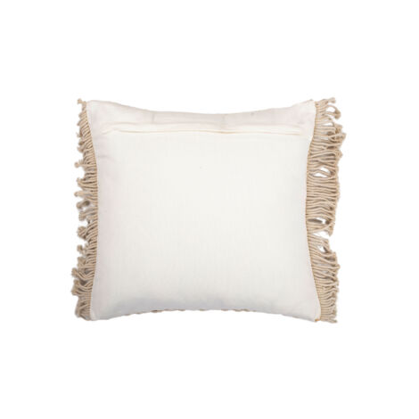 Coussin de style boho Bali - Housse et Rembourrage inclus - Sefira Crème