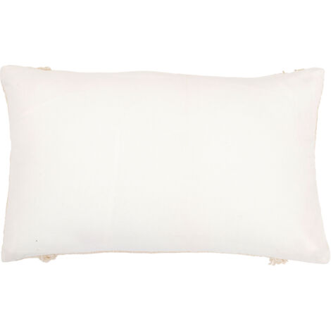 Coussin de style boho Bali - Housse et Rembourrage inclus - Fiona Blanc