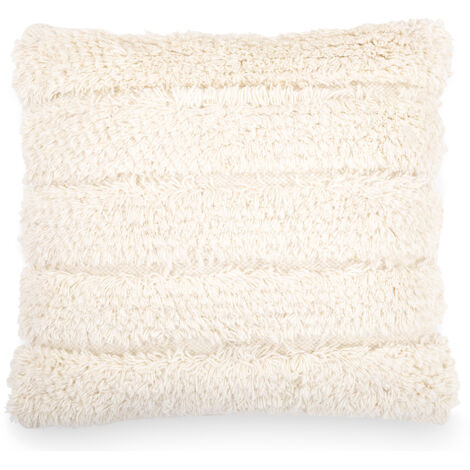Coussin de style boho Bali - Housse et Rembourrage inclus - Agnes Blanc