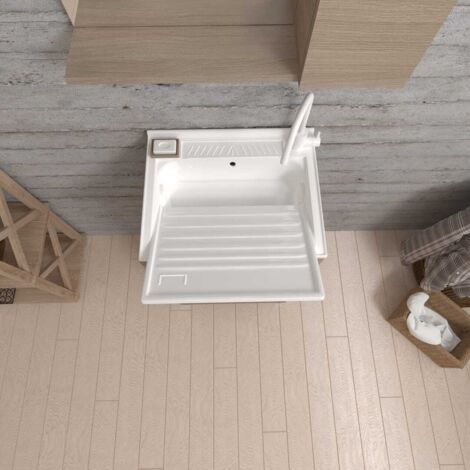 Pilozza Con Mobile 45X50 Con 1 Anta E Tavola Lavapanni Pratico