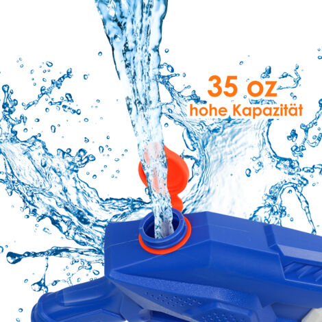 (Deactive) Hengda 2er Wasserpistole mit 1030ML Wassertank, Groß ...