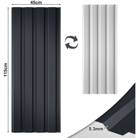 Hengda 36xTrapezblech 115x45 cm=18 ㎡ Dachblech für Gerätehaus Carport ...