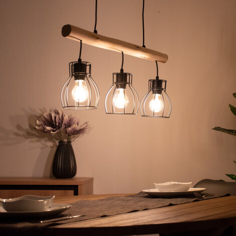 Fabelhafte Wohnzimmerlampe Hangend Holz Fotos
