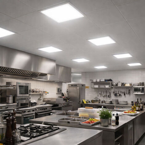 Deckenlampe Büro Deckenleuchte Einbau LED Panel quadratisch ...