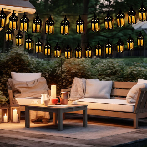 Lichterkette LED Solar Aussen Solarlampe Balkon Dekoration in ...