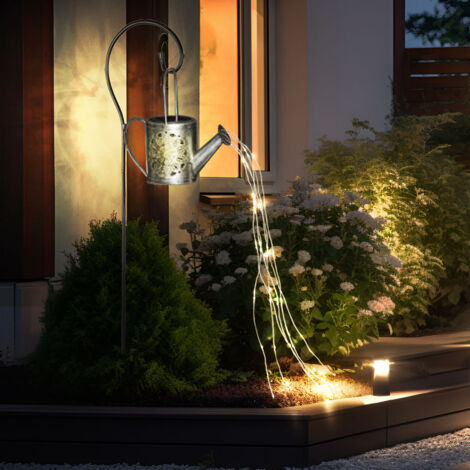 Solar Steckleuchte Gießkanne Außen Gartenlampe im Gießkannen Design ...