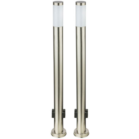 2er Set LED 7 Watt Energie Strom Outdoor Verteiler 2-Fach Steckdosen ...