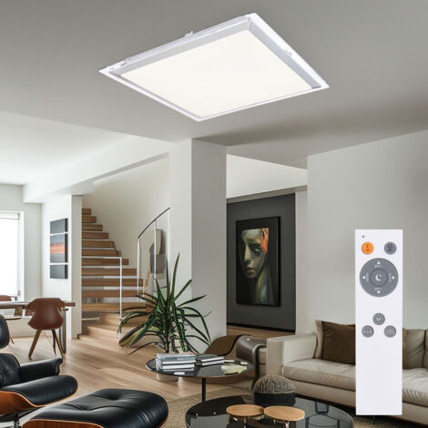 LED Panel dimmbar mit Fernbedienung Deckenlampe Wohnzimmerlampe ...