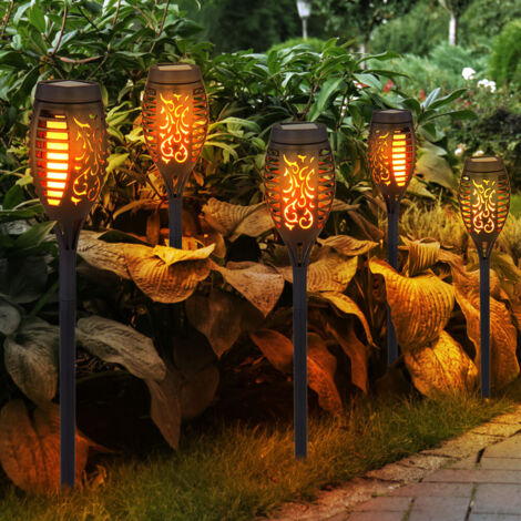 Solar Flammen Fackeln Gartenleuchte Solarlicht im Freien Solarfackeln ...