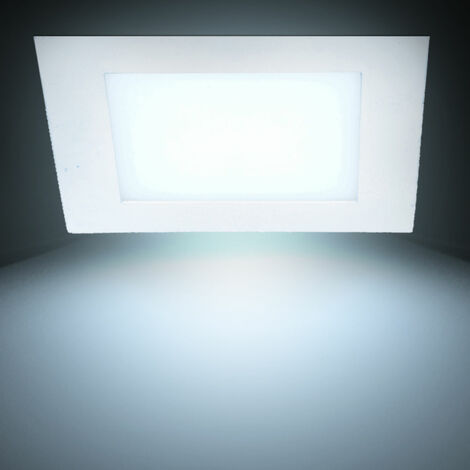 LED Deckenleuchte quadratisch Einbaupanel Einbauleuchte weiß ...
