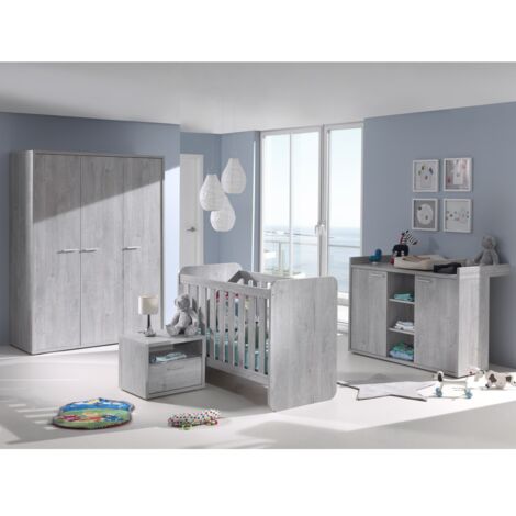 Chambre bébé ou enfant MATHEO, lit 60x120 évolutif en 90x200, armoire ...