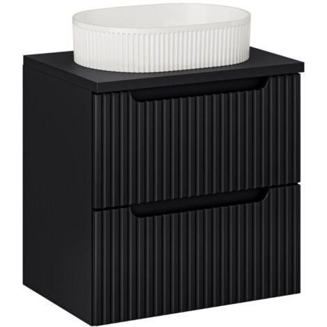 Ensemble de salle de bain VANO 60cm : meuble sous vasque à tiroirs ...