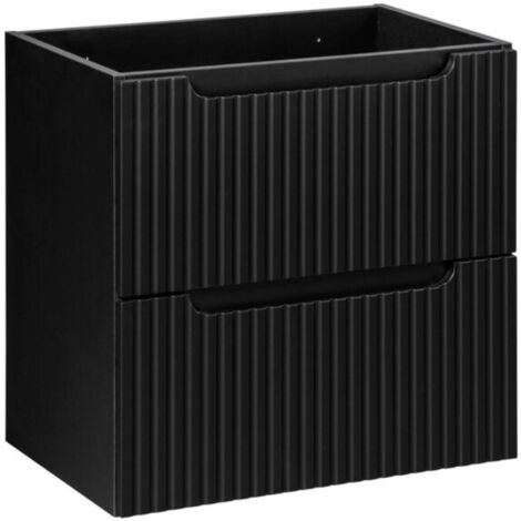 Ensemble de salle de bain VANO 60cm : meuble sous vasque à tiroirs ...