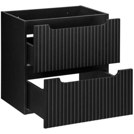 Ensemble de salle de bain VANO 60cm : meuble sous vasque à tiroirs ...