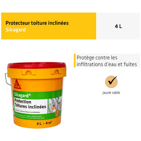 SIKA Sikagard Protection Protective Paint Slanted Roof - Sand - 4L