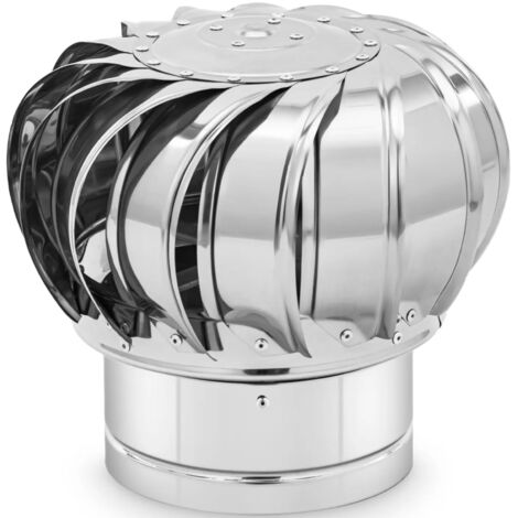 Extractor de humo para chimenea - impulsado por viento - acero ...
