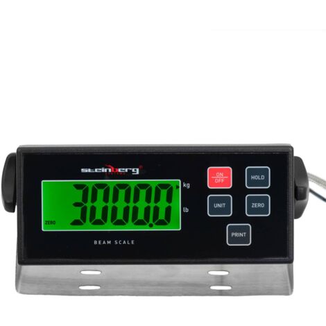 Báscula para pallets - 3000 kg / 1 kg - 127 x 84 cm - LCD externa