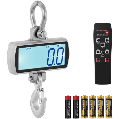 Dinamómetro digital - 500 kg / 0,1 kg - LCD - digital - mando a distancia