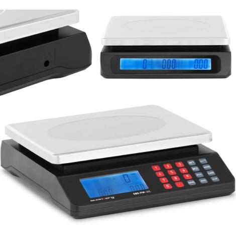 Balanza de control - 30 kg / 1 g - 21,5 x 17,5 cm - LCD doble