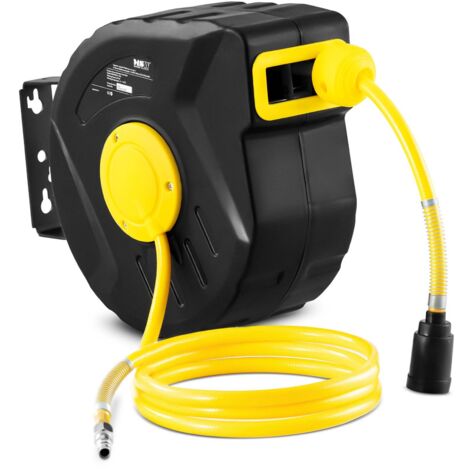 Enrollador para Manguera de Aire Comprimido 8 bar 10 + 2 m