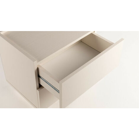 Mesita de noche LUKE blanco