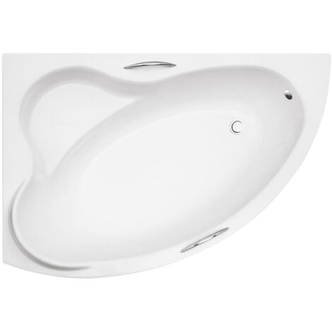 Bañera esquinera ORIEGO MAXI 140x90 cm ángulo izquierdo, con faldón